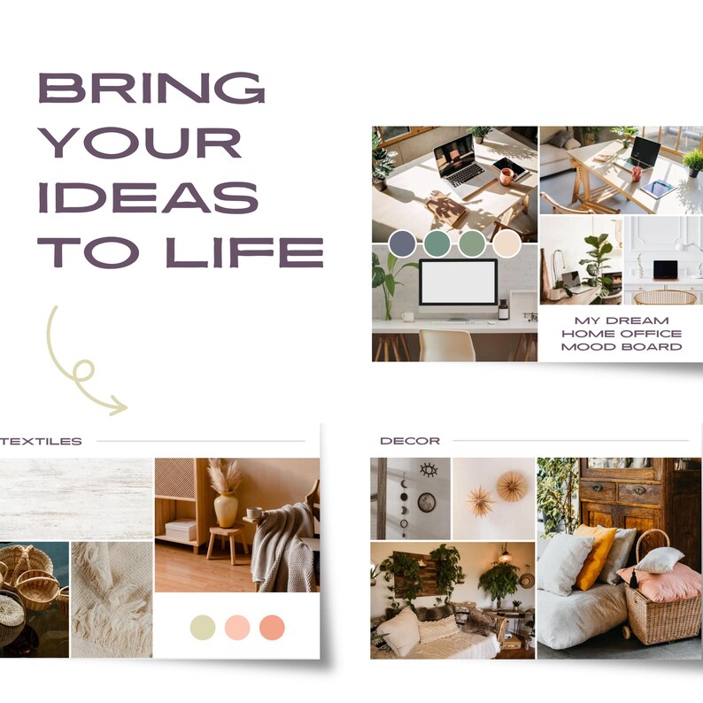 Digital Mood Board Template - Etsy