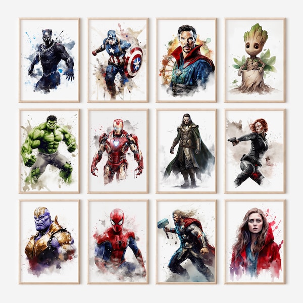 Superhero Poster - Etsy