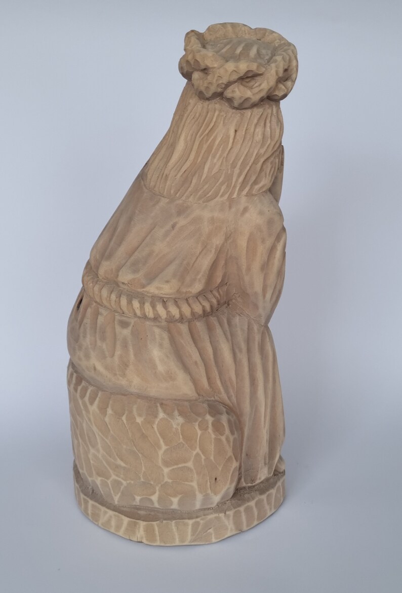 Hand Carved Linden Wood Pensive Christ Sculpture - Etsy