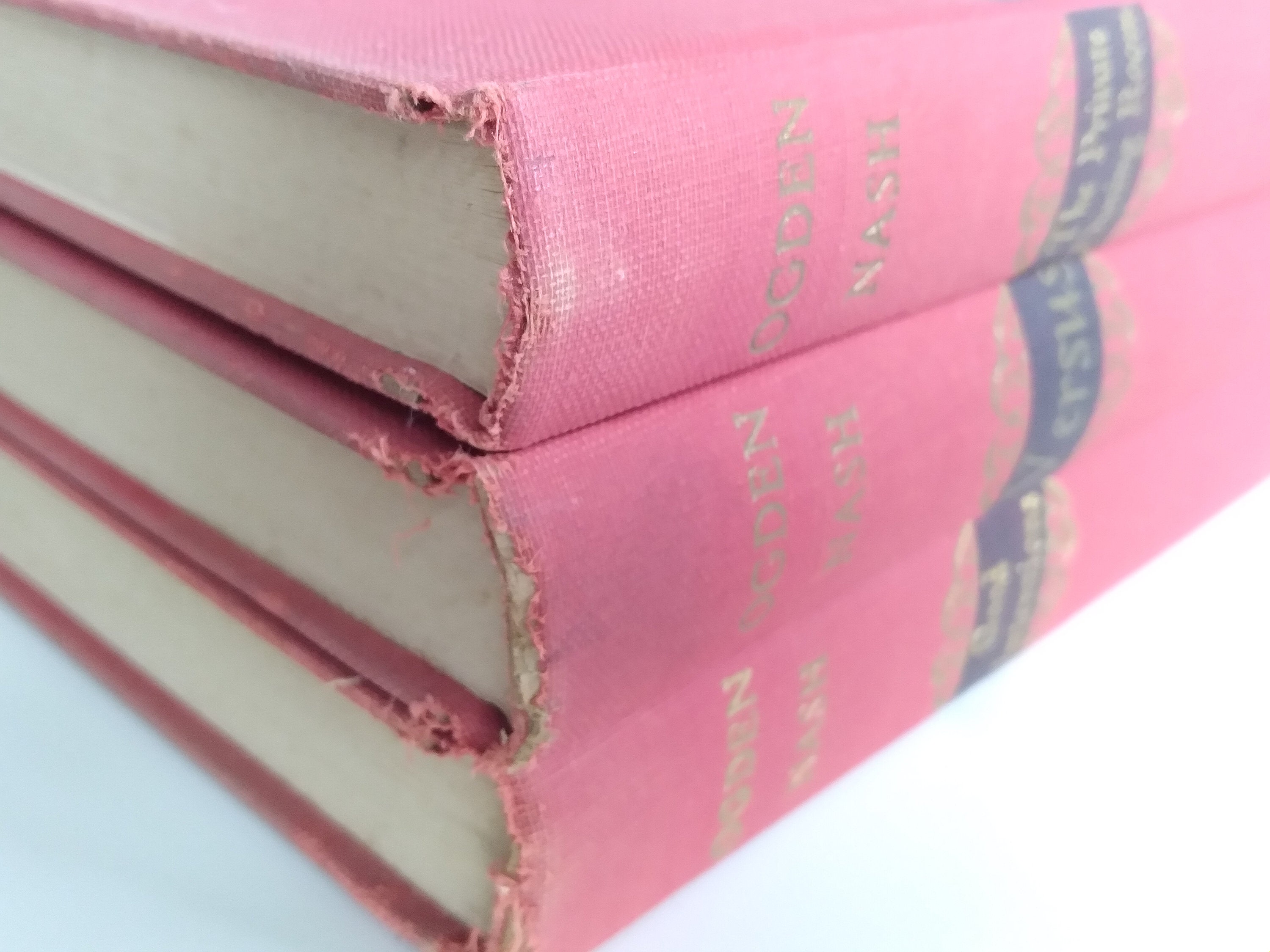 Set of 3 Ogden Nash Literary Comedian Poetry Humor Books Vintage Red ...