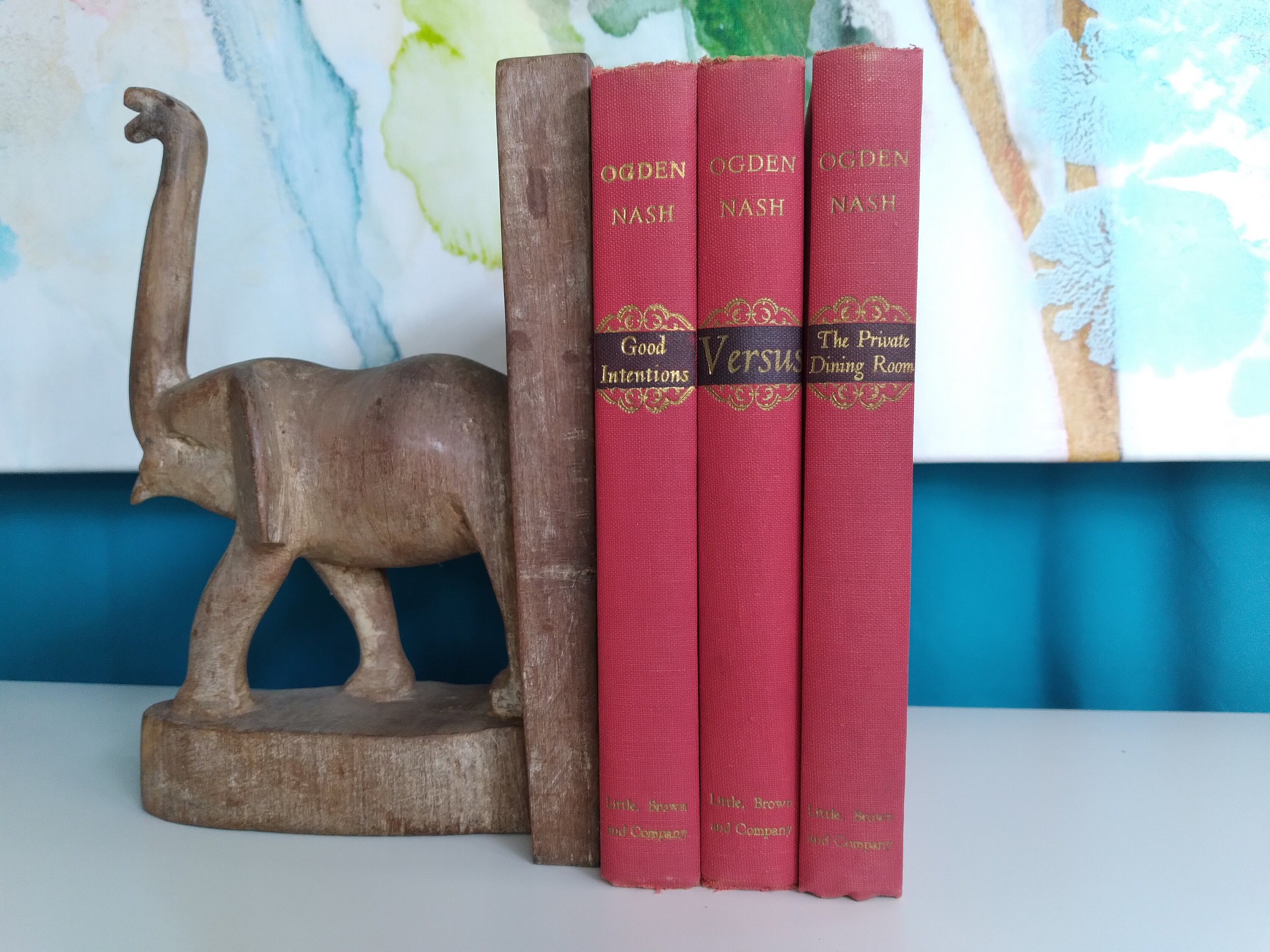 Set of 3 Ogden Nash Literary Comedian Poetry Humor Books Vintage Red ...