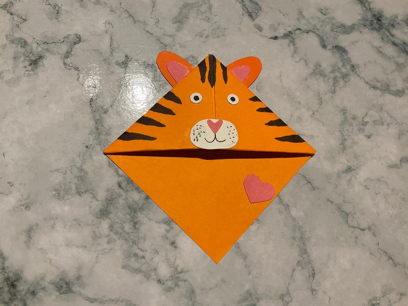 Origami Corner Bookmarks Valentines Day Collection of 6 - Etsy Australia