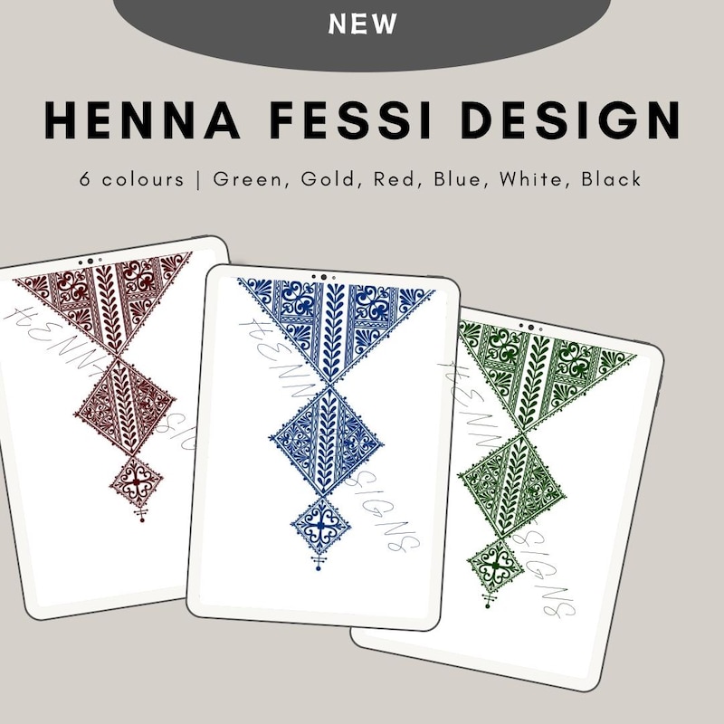 Moroccan Henna Designs - Etsy