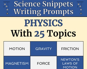 Chemistry Writing Prompts | 25 Science Snippets | Warm Ups | Science ...