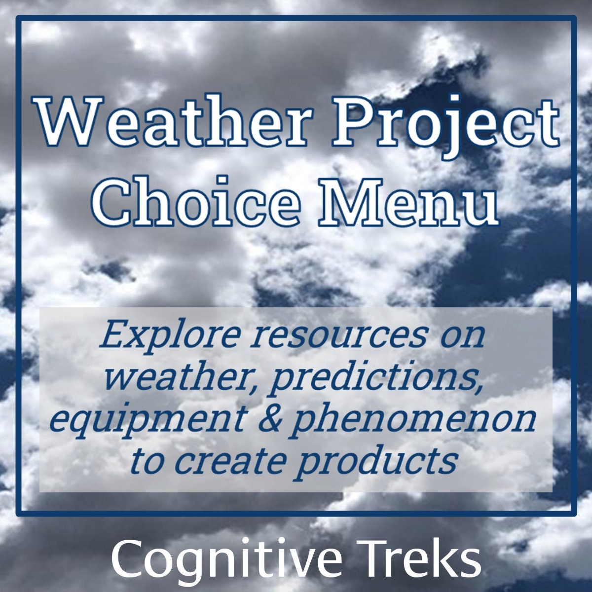 Weather Science Project Choice Menu | Global, Severe, Forecasting ...