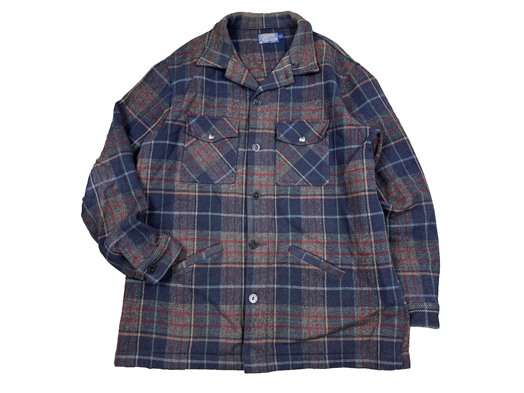 Vintage 70s PENDLETON Mackinaw Cruiser Coat Wool Plaid Jacket XXL Tall USA - Etsy