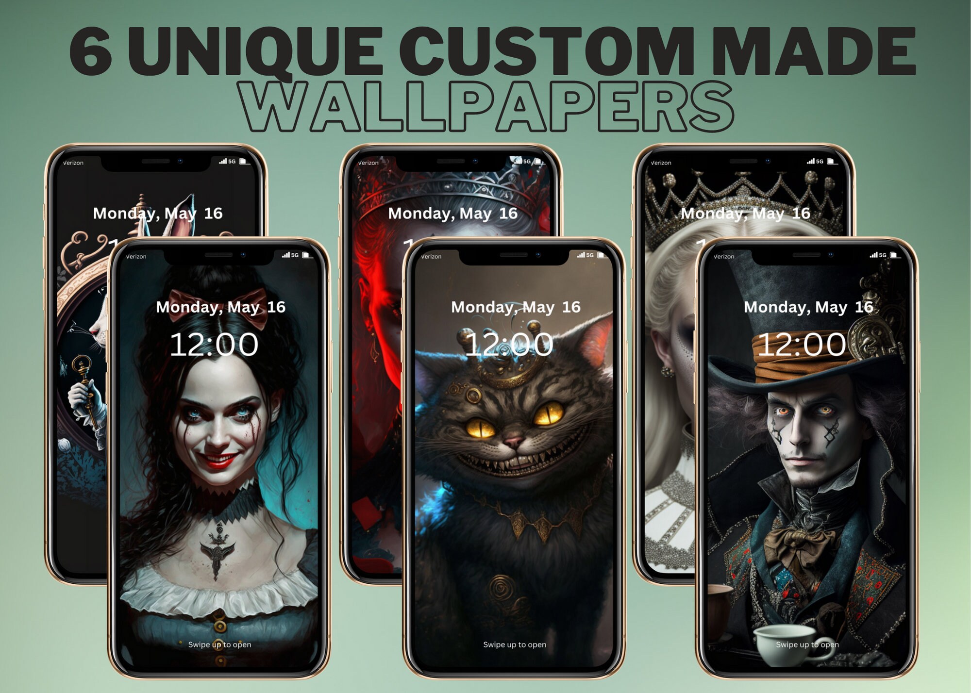 Alice in Wonderless Land Wallpaper iPhone 11, 12, 13, 14, Promax, Dark ...