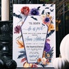 Editable Digital Crystal Ball Witchy Birthday Invitation Self-editable ...