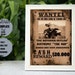 Wanted Birthday Sign, Wanted Birthday Poster, Cowboy Party, Cowboy ...