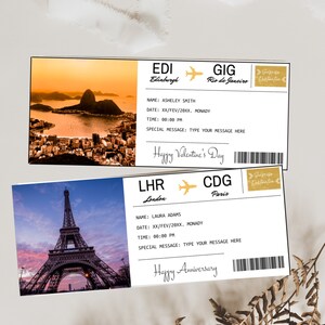 Editable Boarding Ticket Template, Surprise Airline Gift, Surprise ...