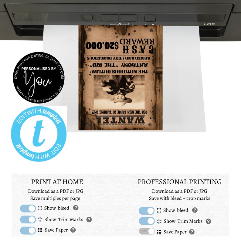 Wanted Birthday Sign, Wanted Birthday Poster, Cowboy Party, Cowboy ...