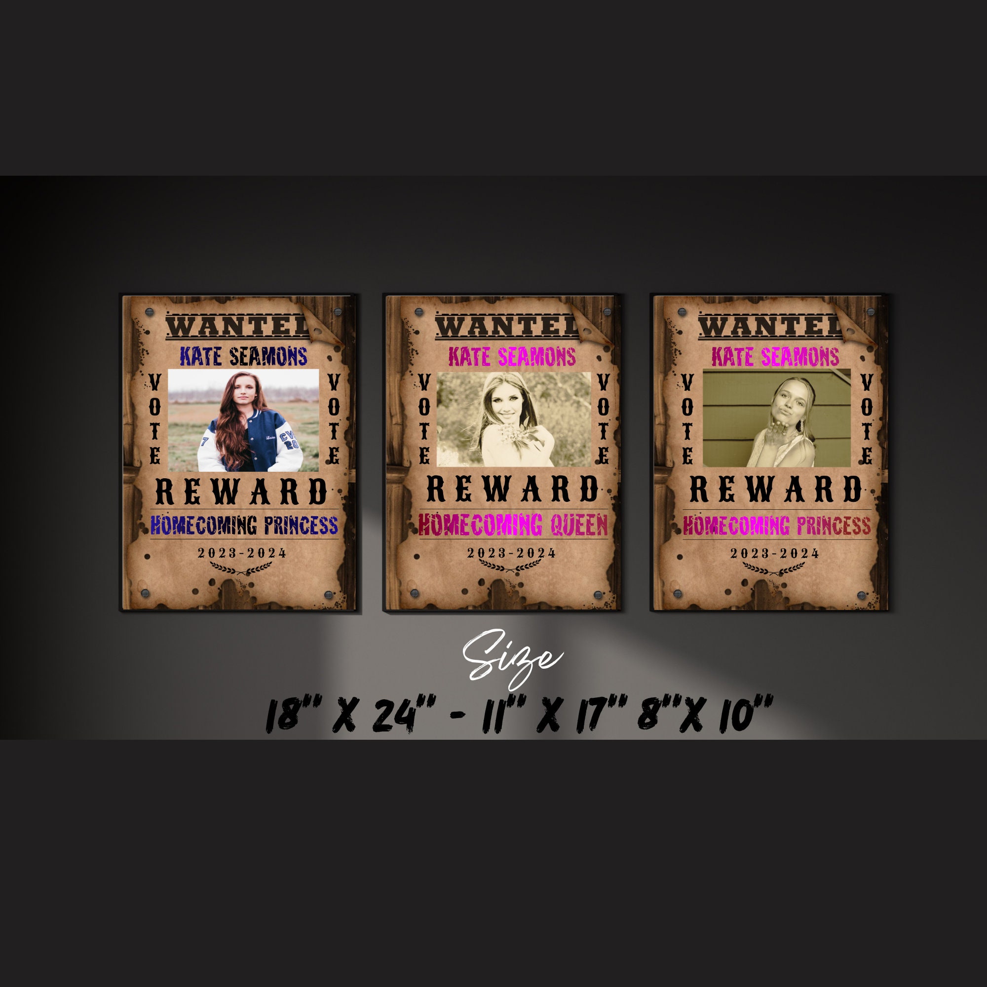 Wanted Poster Homecoming Queen, Homecoming Poster, Class Treasurer ...