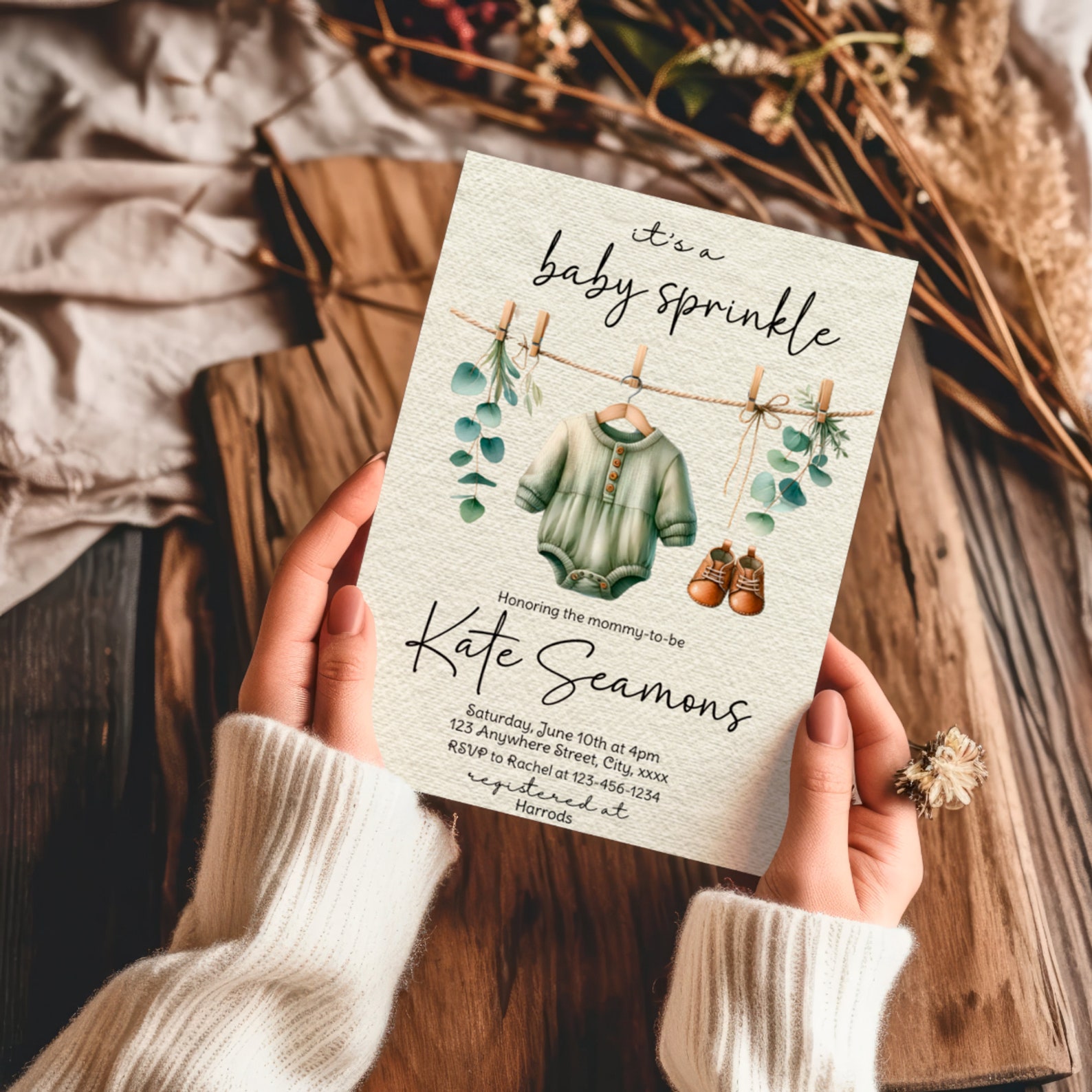 EDITABLE Baby Boy Sprinkle Invitation, Baby Sprinkle Invite, Boy ...