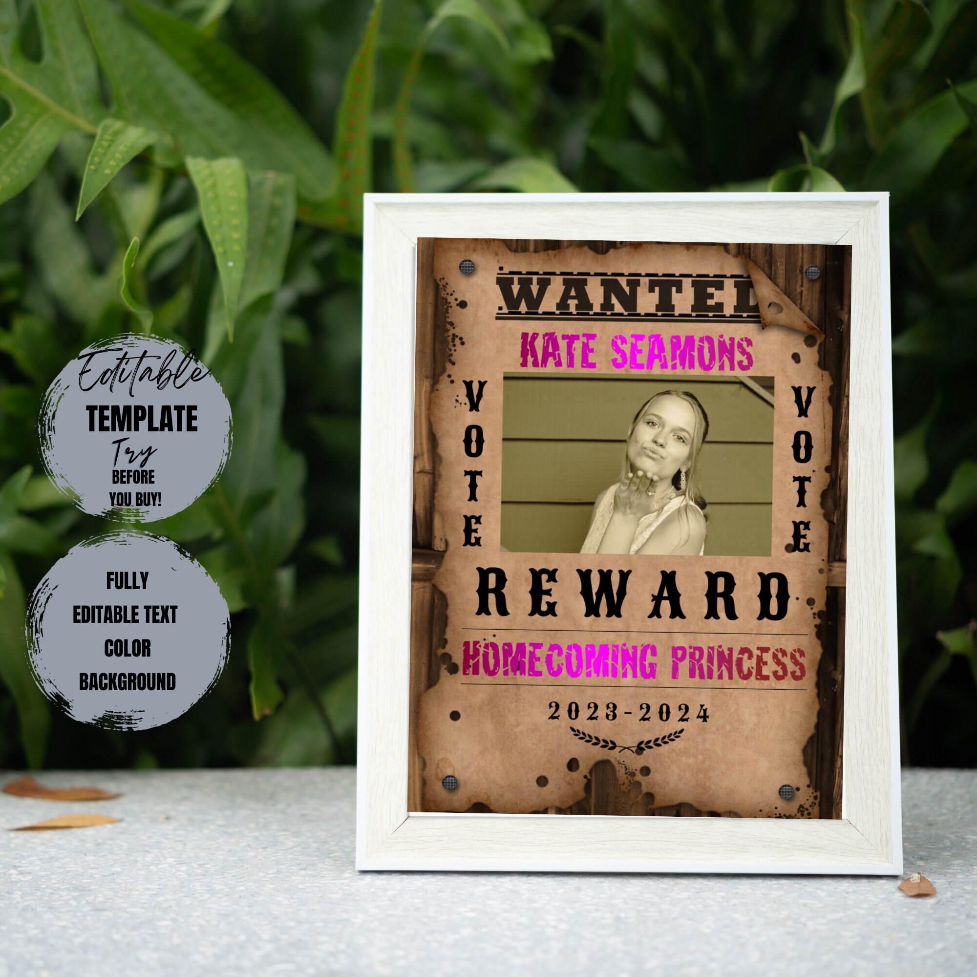 Wanted Poster Homecoming Queen, Homecoming Poster, Class Treasurer ...