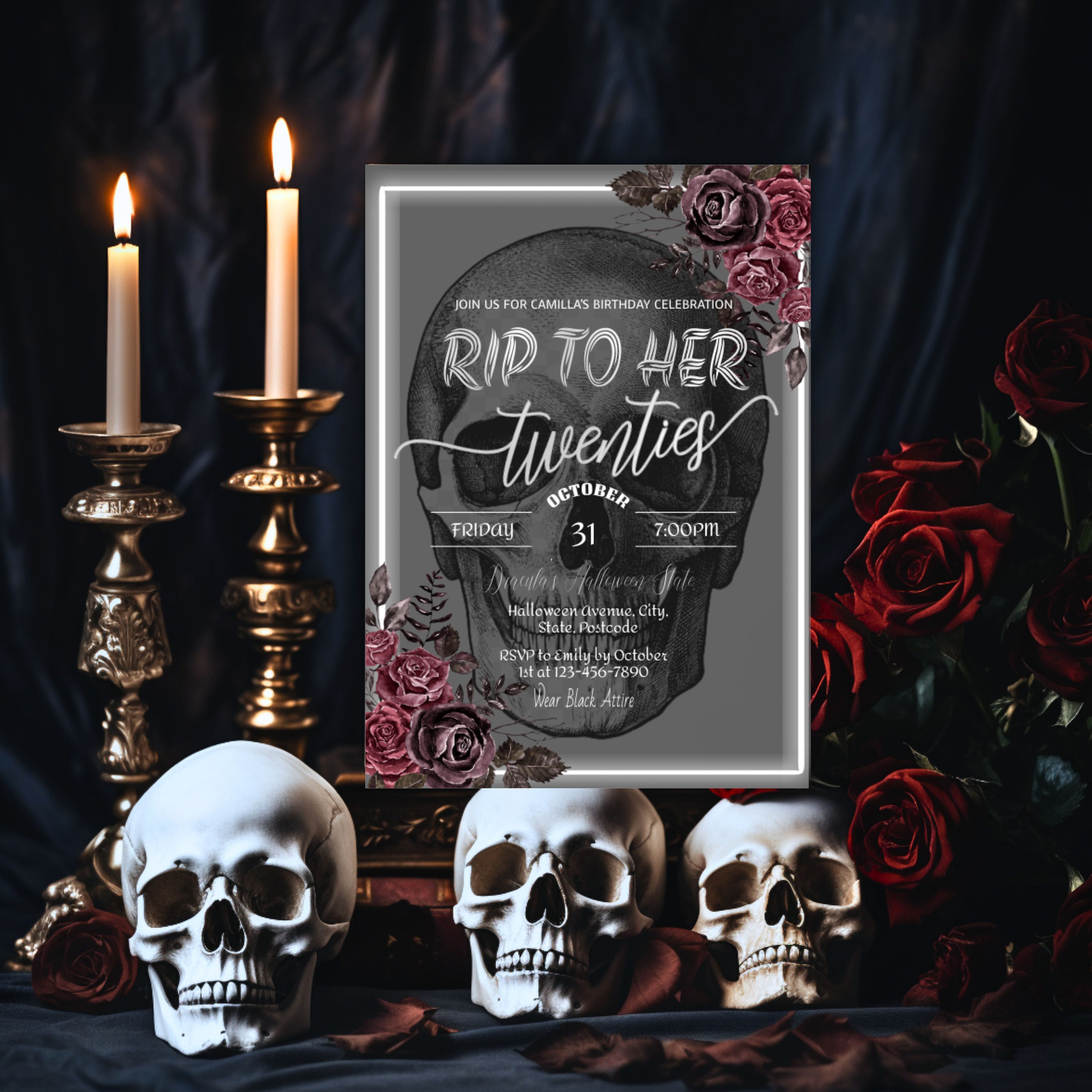 Plantilla de invitación de cumpleaños RIP a los años veinte, RIP a mis ...