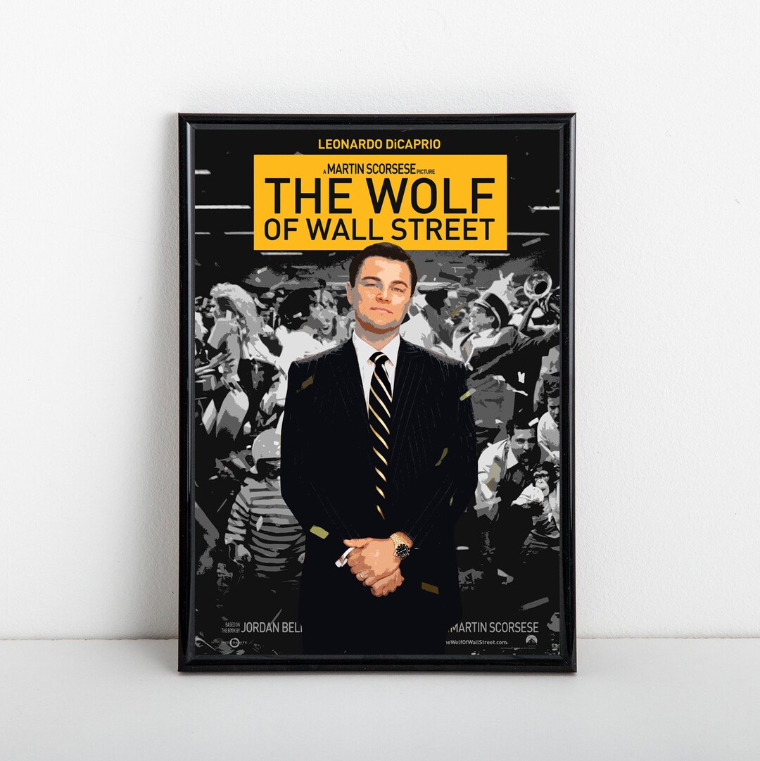 Wolf of Wall Street Poster Unique Print | Wall Art | Stylized Jordan ...