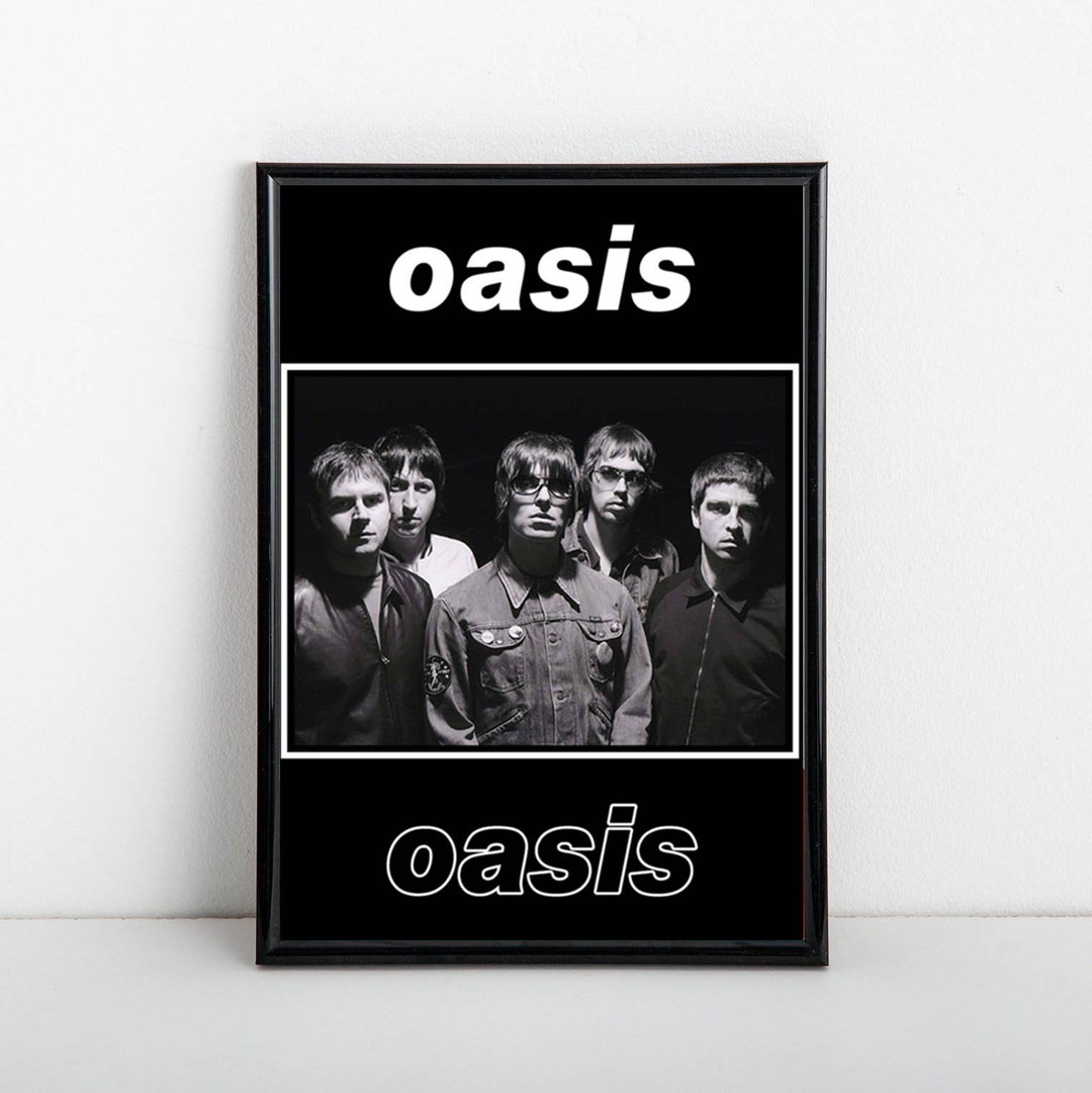 Oasis Band Poster Liam Noel Gallagher Print Photo Print Music Gift Wall ...