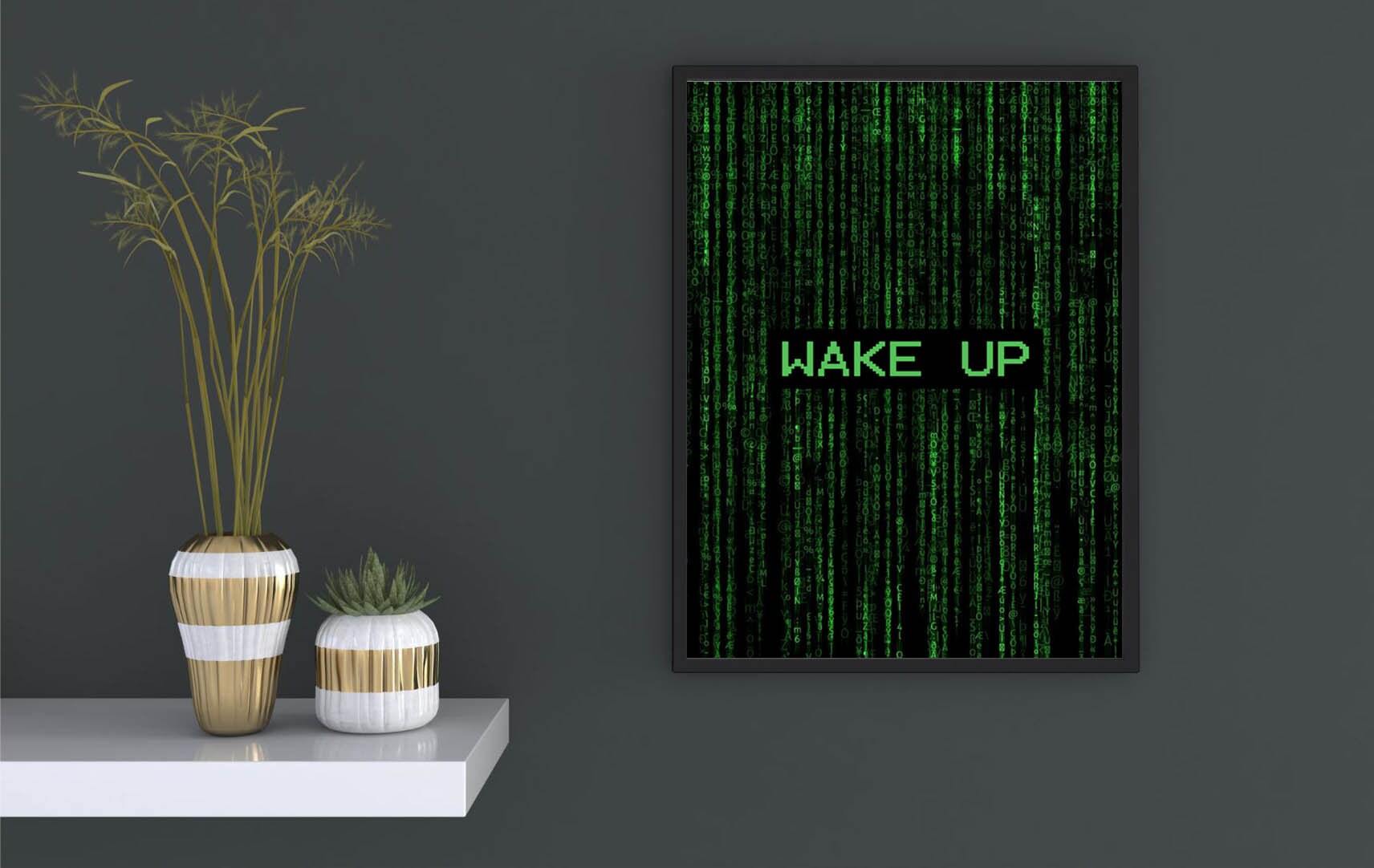Wake up Matrix Inspired Poster Unique Print Wall Art Film Enthusiast - Etsy