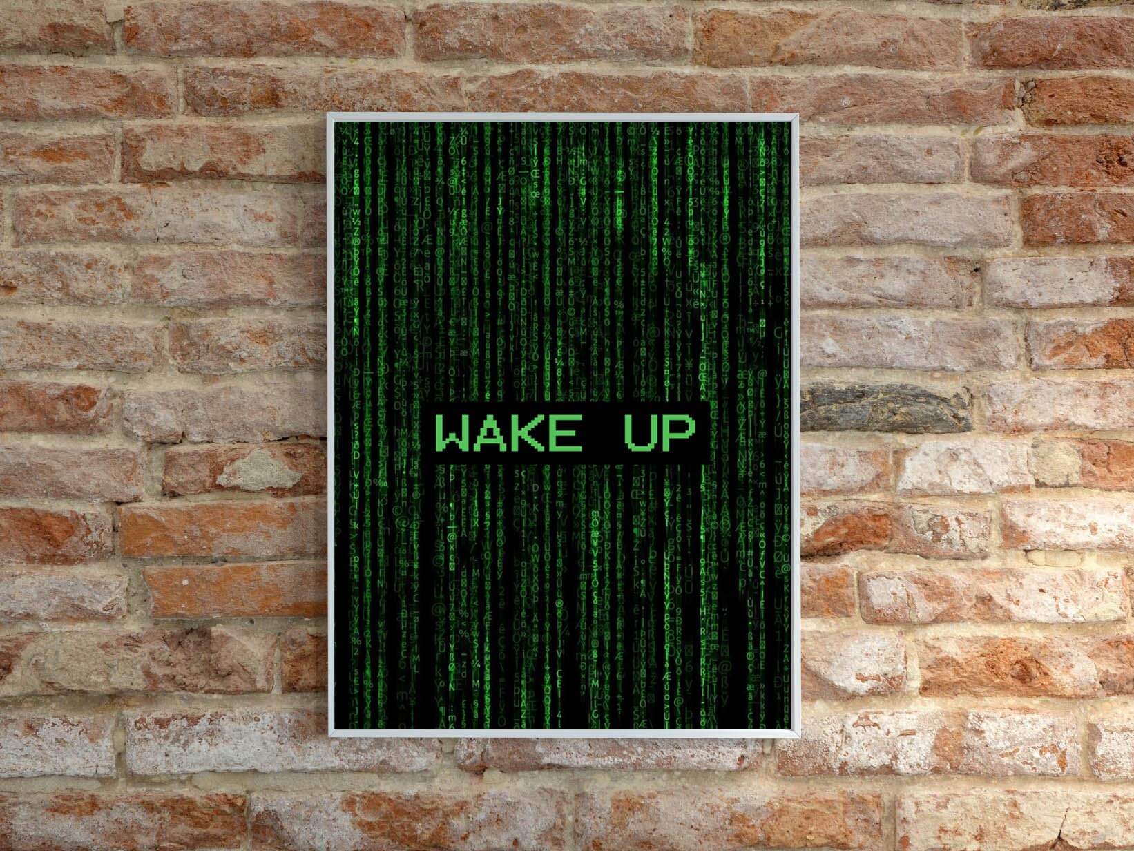 Wake up Matrix Inspired Poster Unique Print Wall Art Film Enthusiast - Etsy