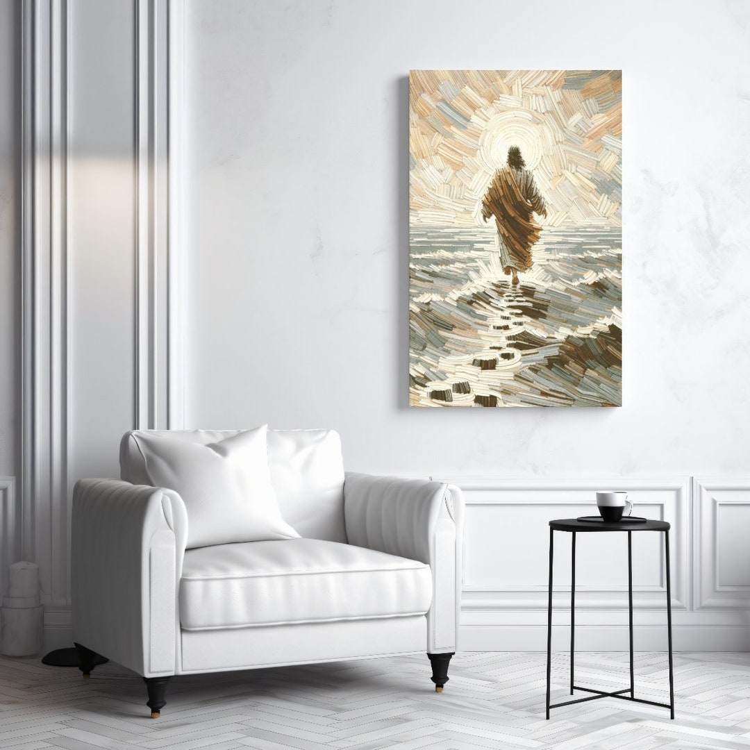 Set of 9 Jesus Walking on Water Drawing Digital Download / Christian ...