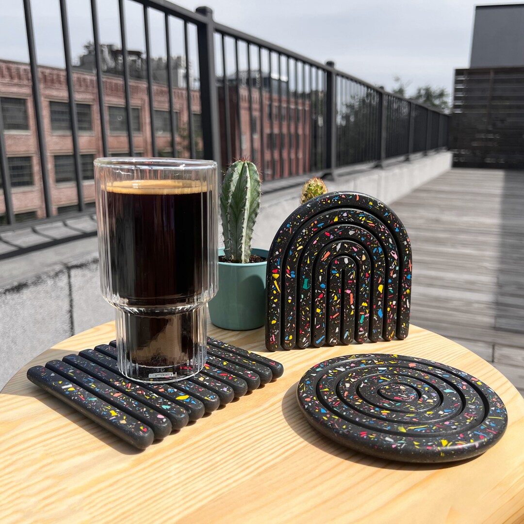 Fanki Terrazzo Coasters - Etsy