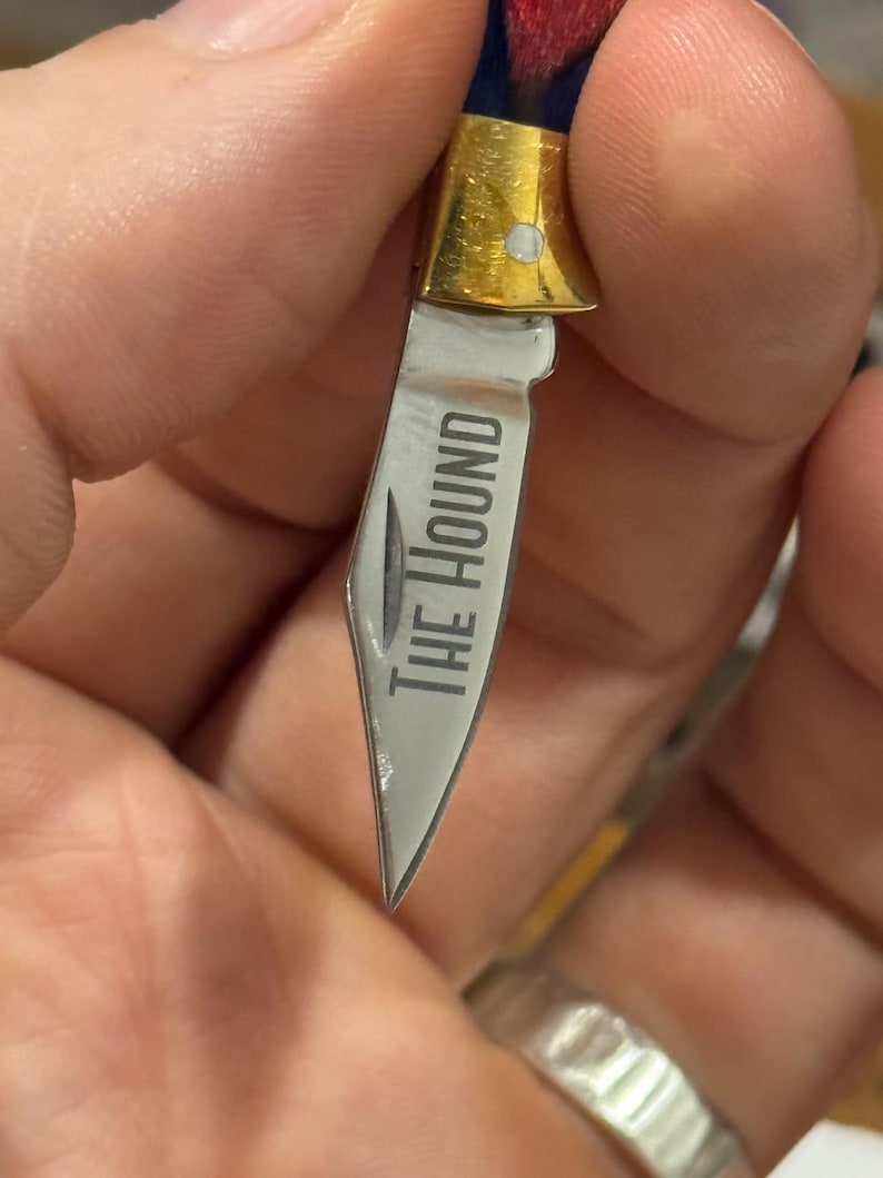Laser Engraved Mini Hat Knife: Custom Fedora Accessory - Etsy