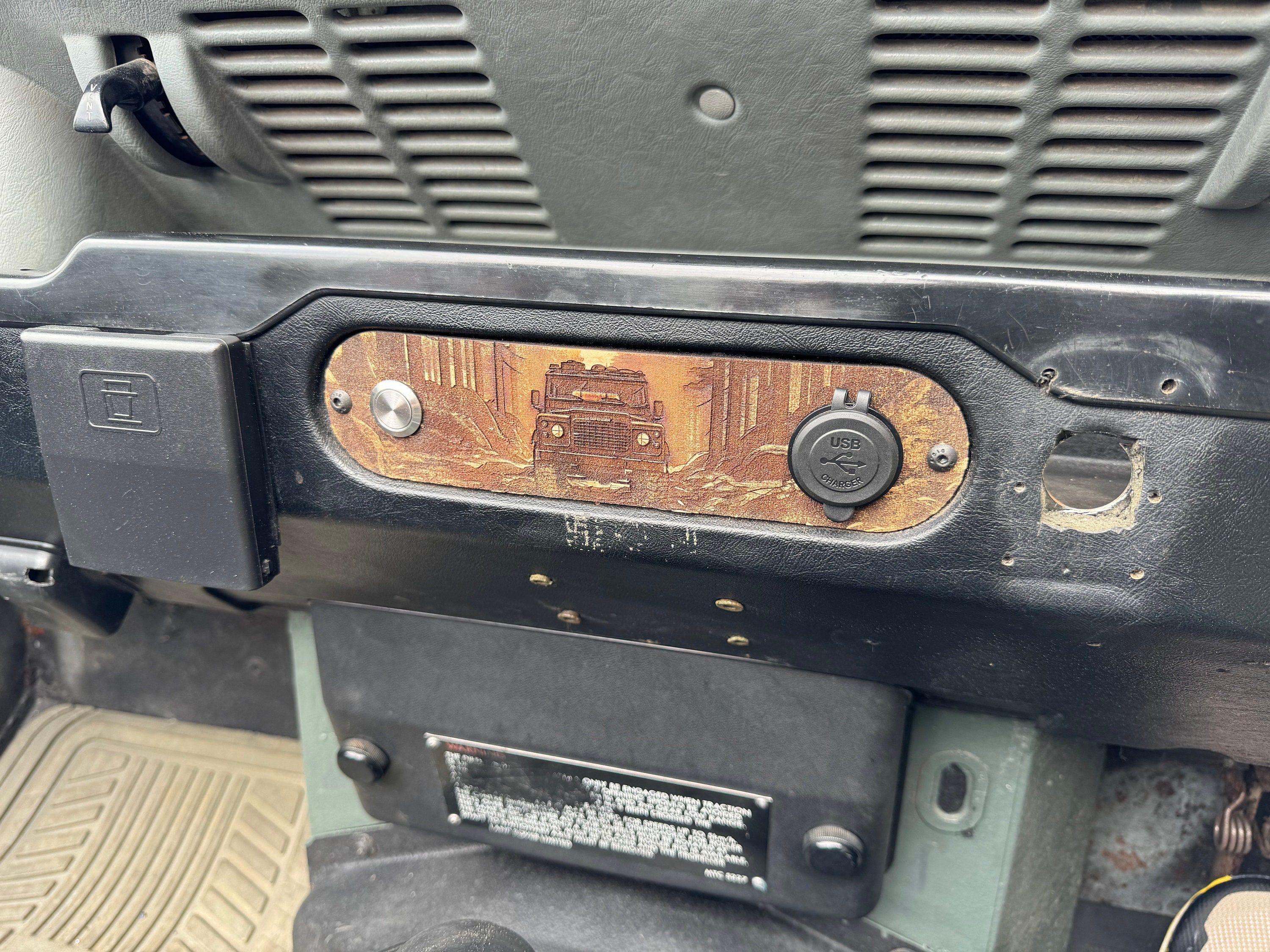 Land Rover Defender Custom Dash Insert 1983-1998 - Etsy