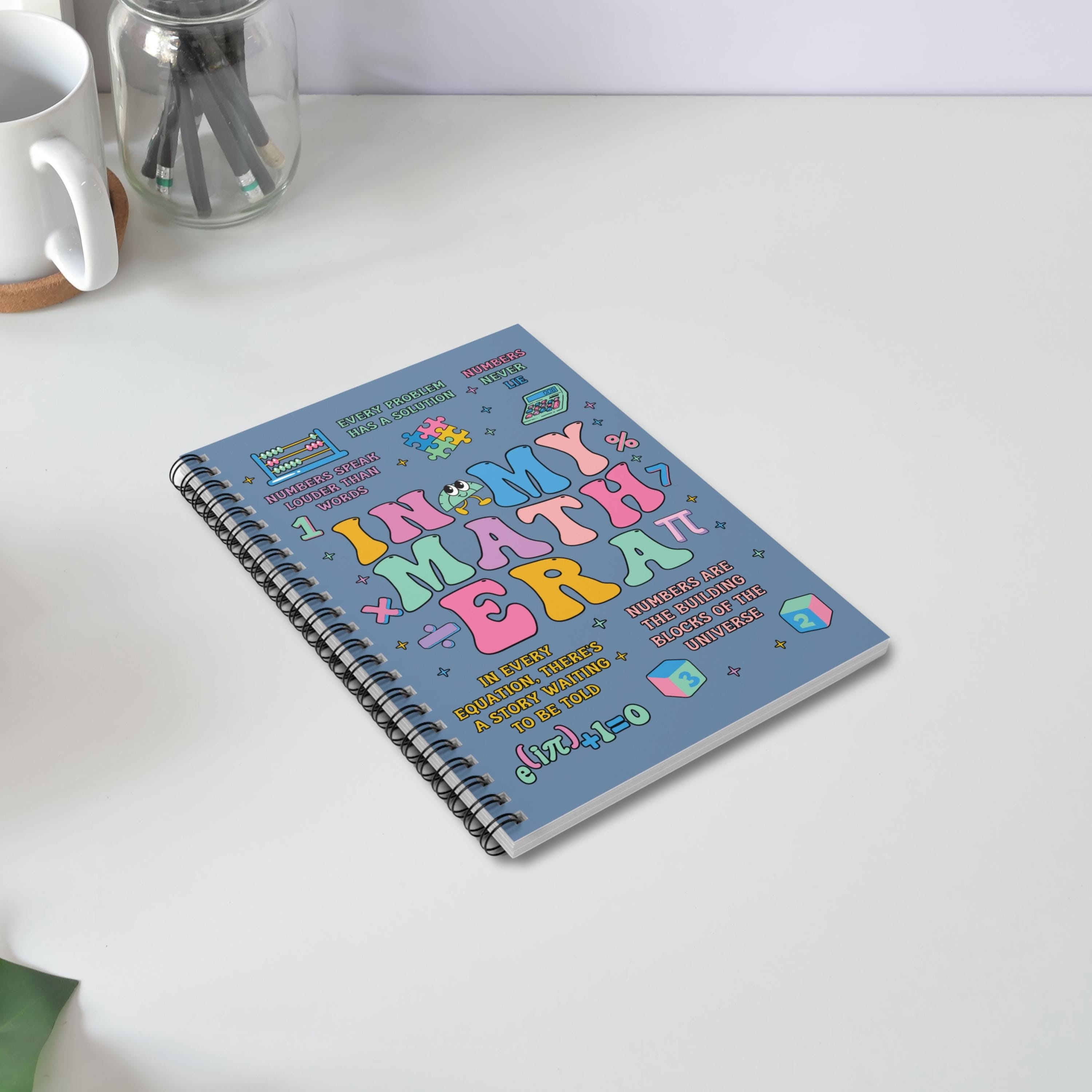 In My Math Era, Math Notebook, Math Teacher Notebook, Math Lover Gifts ...