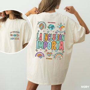 Spanish Inclusion Matters, Inclusion Matter, Autism Awareness T Shirts ...