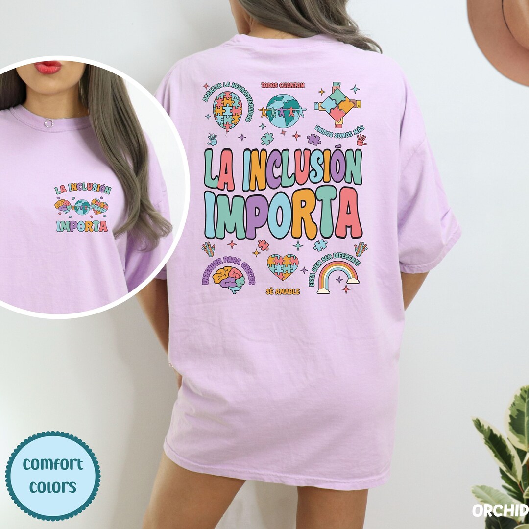 Spanish Inclusion Matters, Inclusion Matter, Autism Awareness T Shirts ...