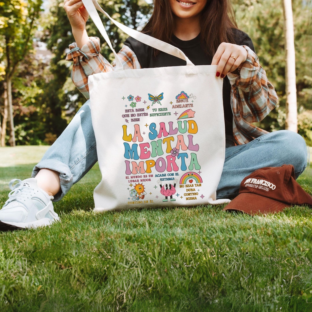 La Salud Mental Tote Bag, Mental Health Tote Bag, Mental Health Matters ...