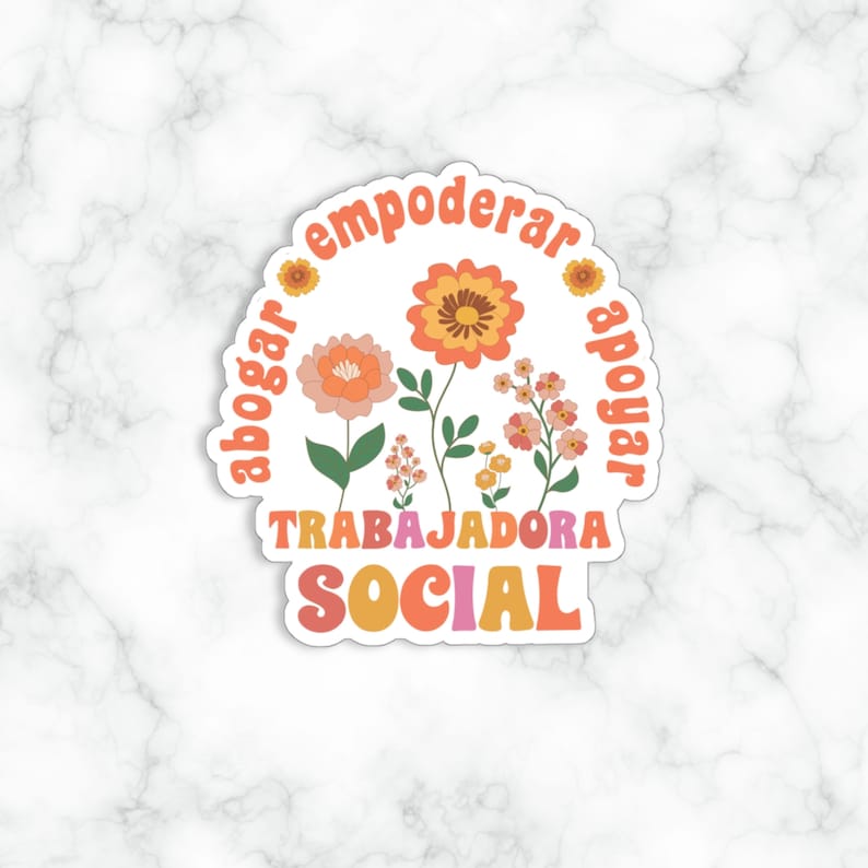 Trabajadora Social Sticker, Latina Social Worker, in My Social Worker ...