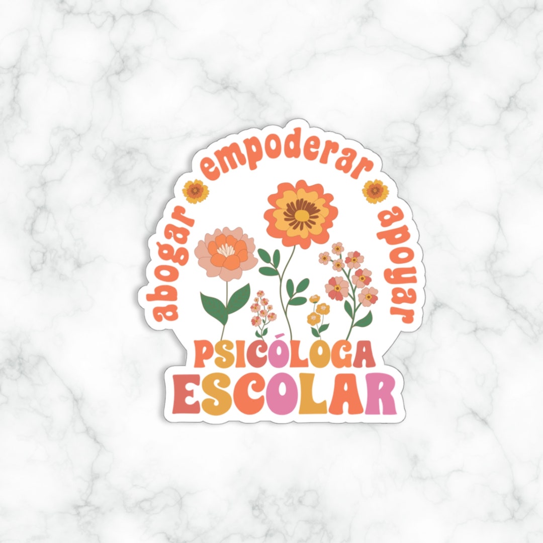 Psicóloga Escolar Sticker, School Psych Sticker, School Psychologist ...