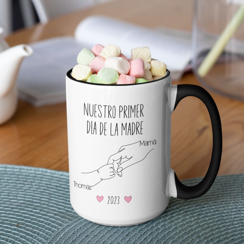 Nuestro Primer Dia De La Madre Taza Personalizada Regalo Dia De Las