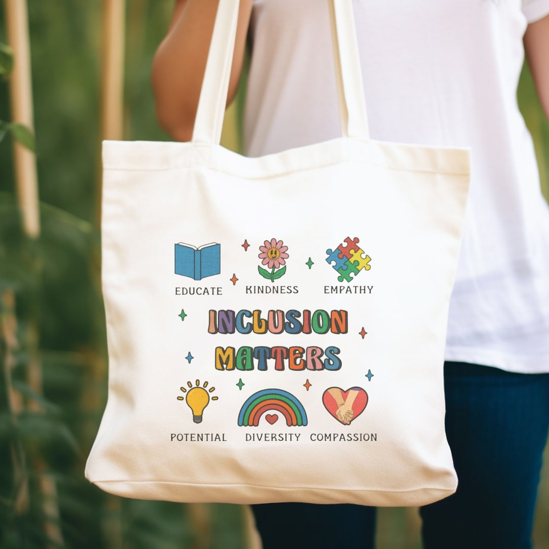 Inclusion Matters, Autism Awareness Tote, Autism Awareness Gifts ...