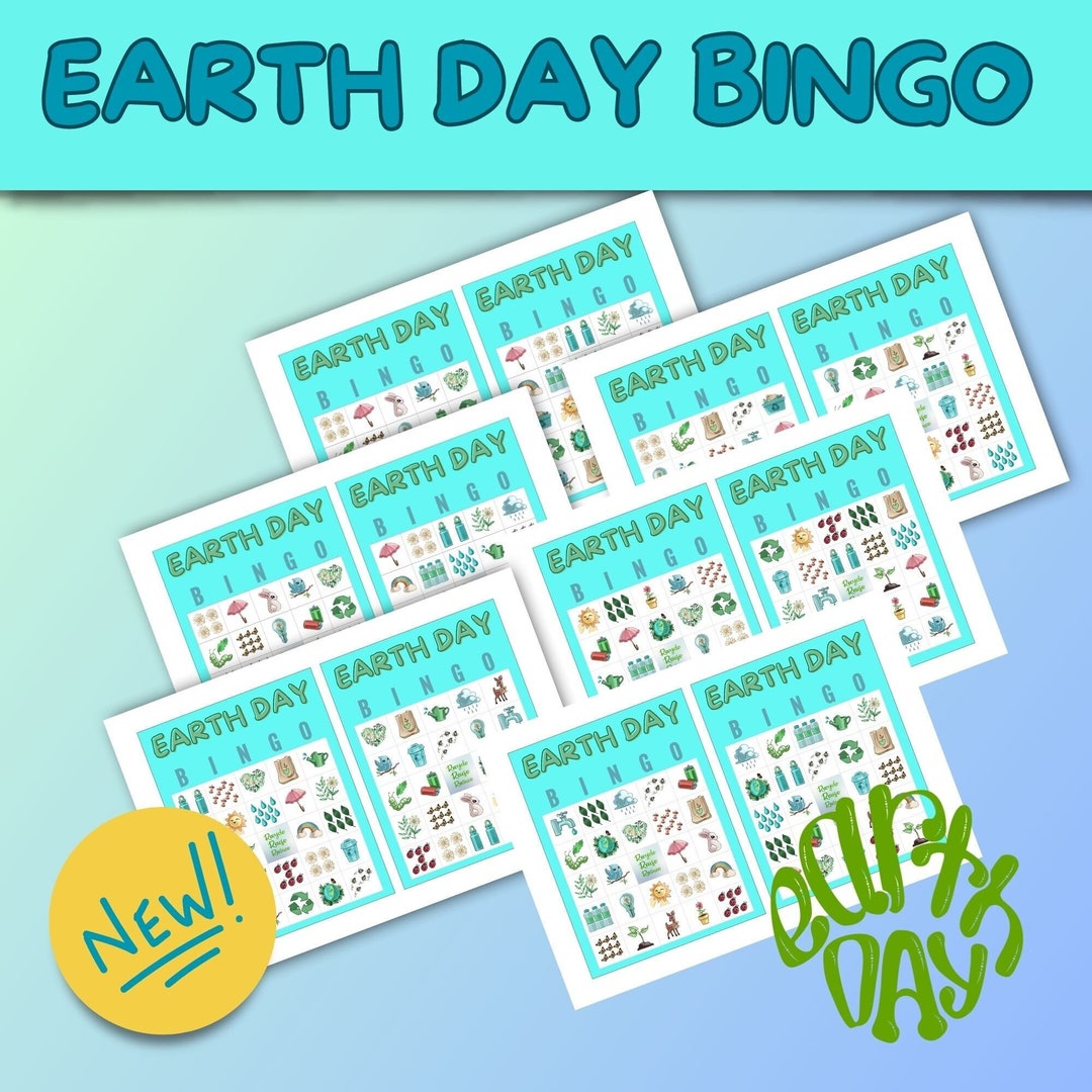 Earth Day Bingo for Kids: the Ultimate Earth Day Activity & Perfect ...