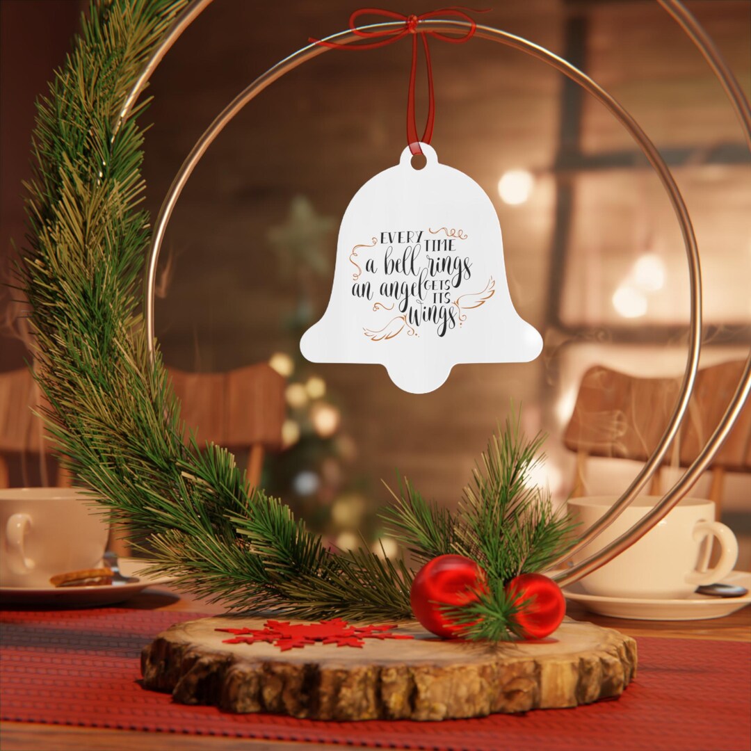 Metal Ornament- "every Time a Bell Rings an Angel Gets Its Wings" - Etsy