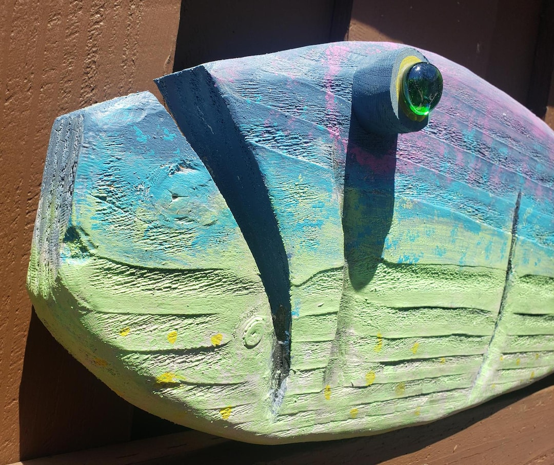 Whimsical Wood Fish Wall Art, Coastal, Beach, Tropical, Tiki Fish 0003 ...