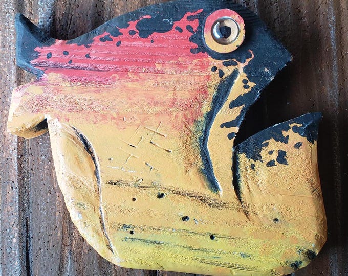 Whimsical Wood Fish, Wall Art, Coastal, Beach, Tropical, Tiki Fish 0005 ...