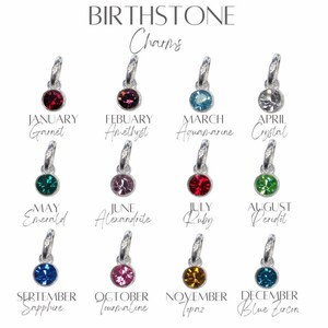 Birthstone With Heart Inital Charm Bracelet. Initial Bracelet. Beaded ...