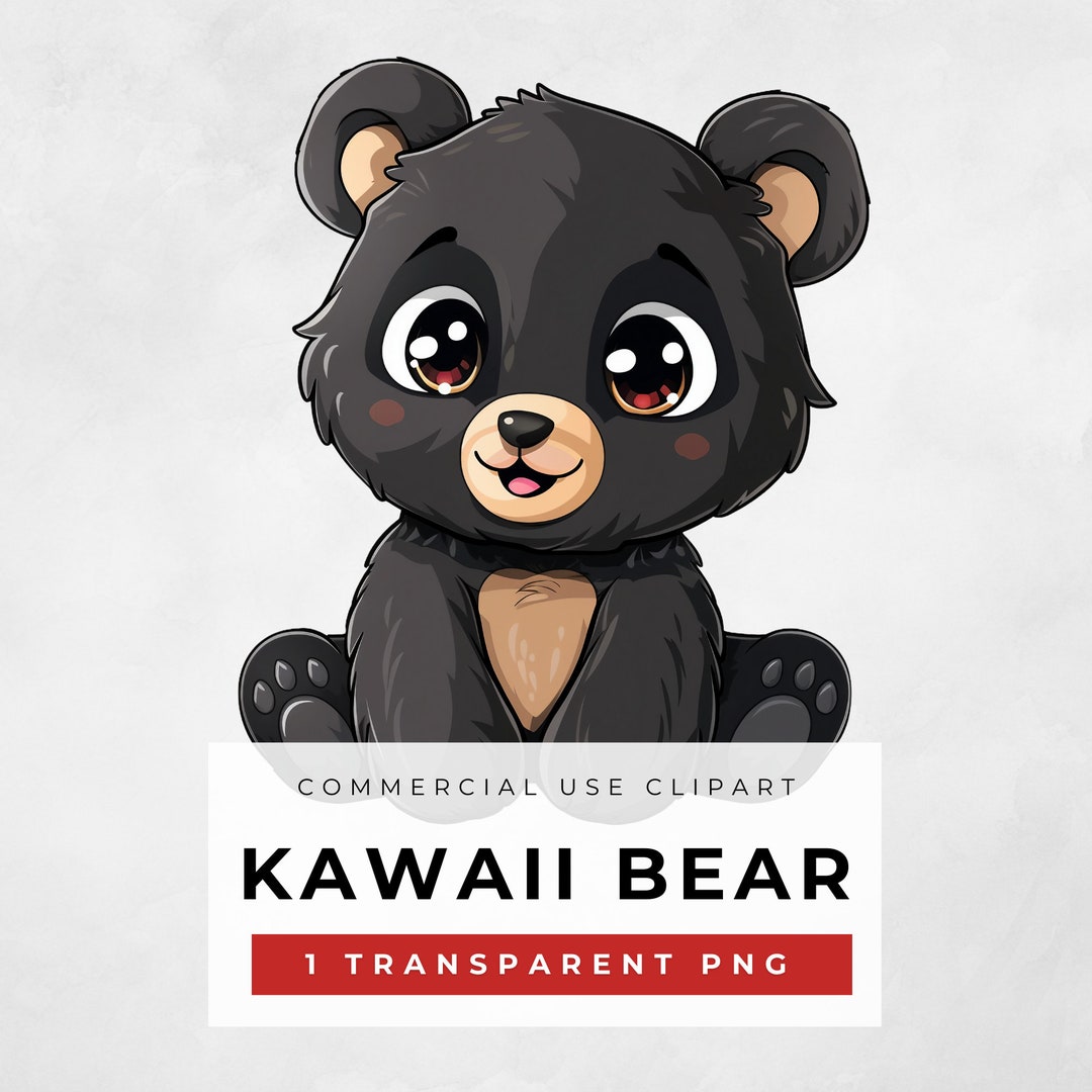 Cute Baby Bear Clipart for Invitations, Wall Art and Sublimation ...