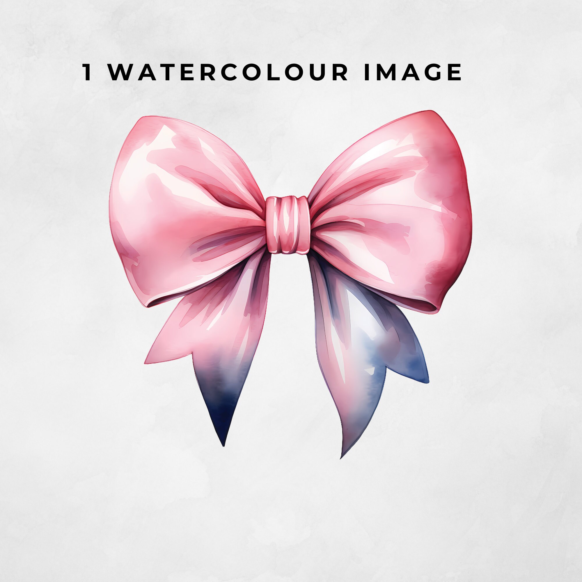 Pink Bows Clipart, Watercolor Clip Art, Cute Present Bow PNG Watercolor ...