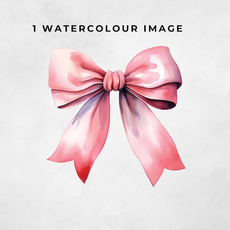 Watercolor Pastel Pink Bows Clipart PNG - Pastel Ribbon Bow, Silk Bow ...