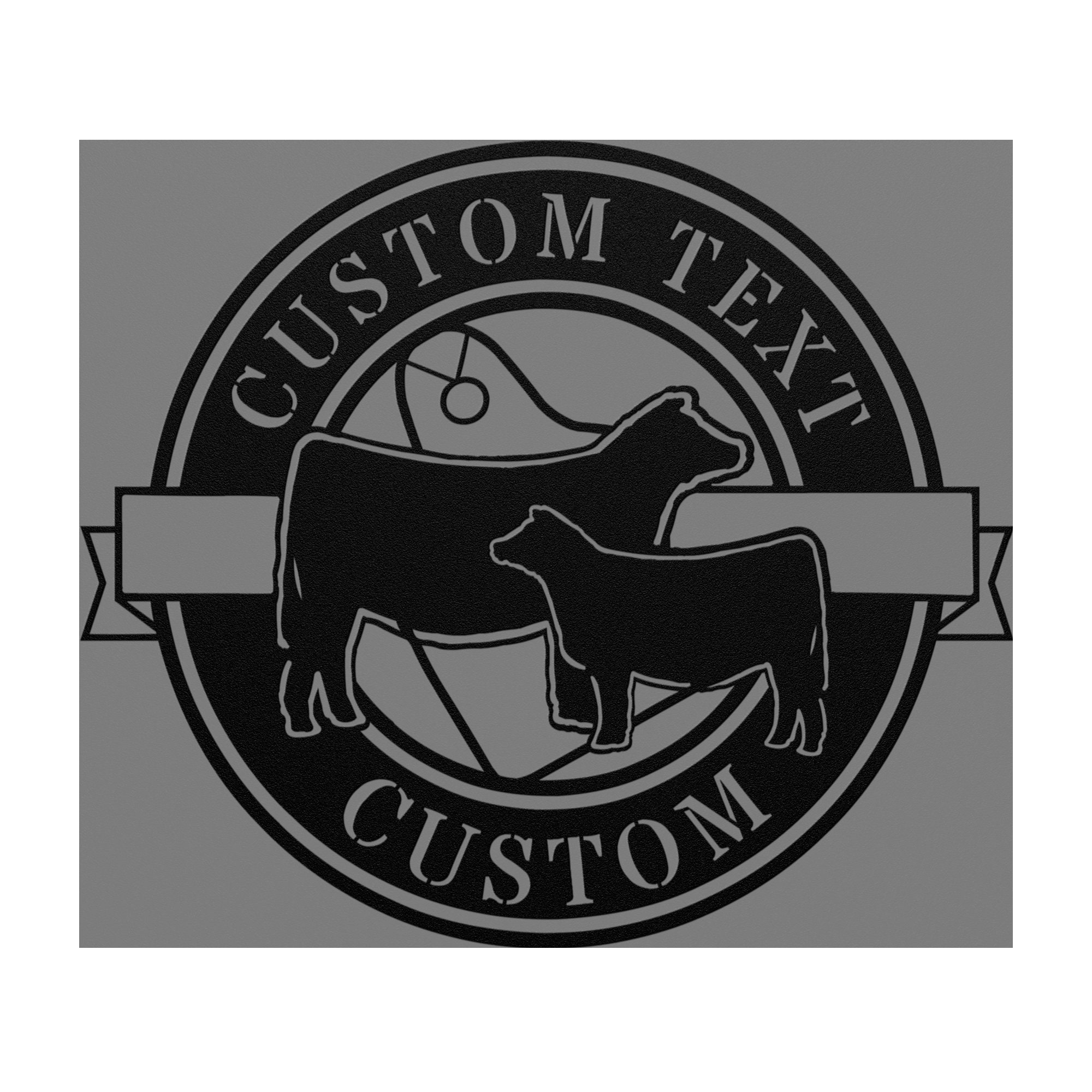 Custom Beef Show Cow Metal Show Cattle Sign, Farm Logo, Livestock Show ...