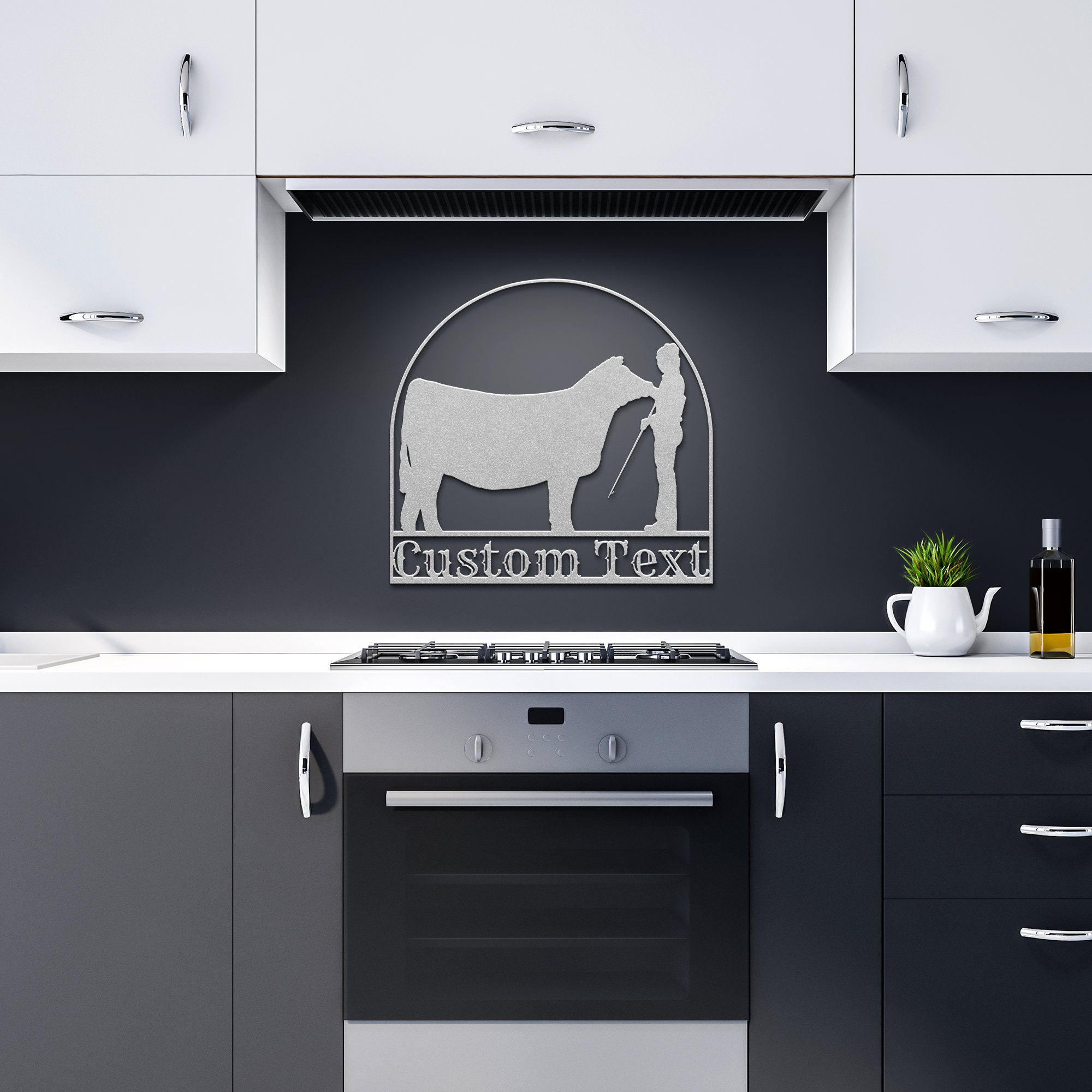Custom Beef Show Cow Metal Show Cattle Sign, Farm Logo, Livestock Show ...