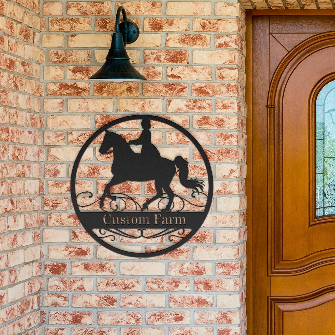 American Saddlebred Die Cut Metal Indoor Outdoor Sign for Horse Lovers ...
