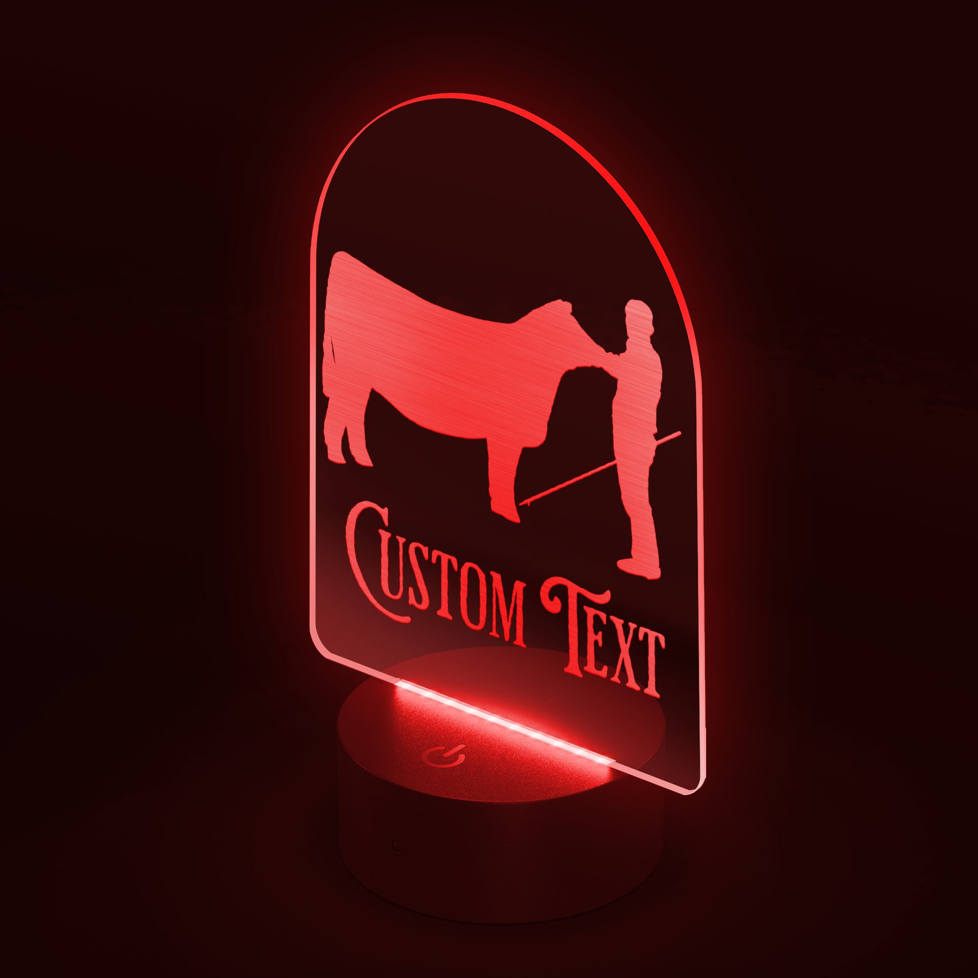 Custom Show Cow LED Sign, Farm Logo, Livestock Show Banner, Livestock ...