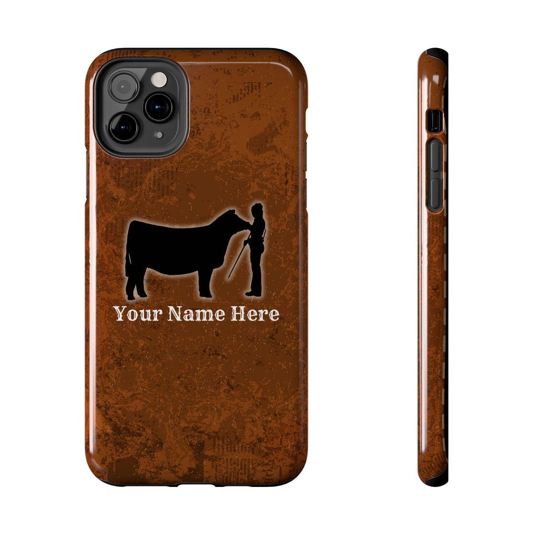 Personalized Livestock Tough Phone Cases Featuring Show Cows, Show Goats, Club Lambs and More ...