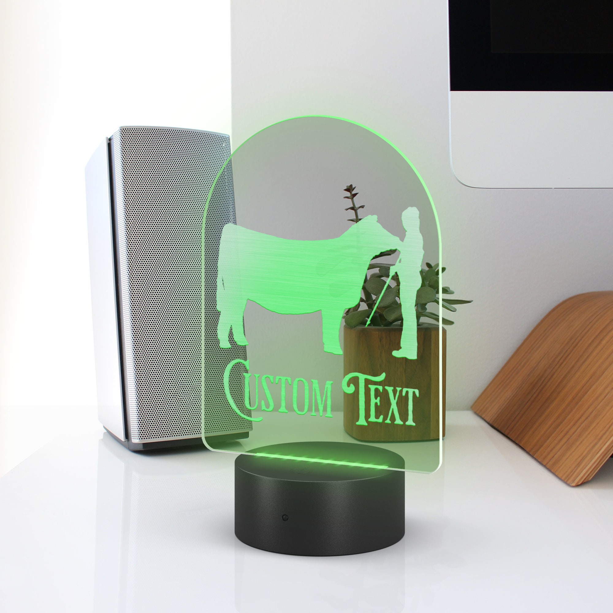 Custom Show Cow LED Sign, Farm Logo, Livestock Show Banner, Livestock ...