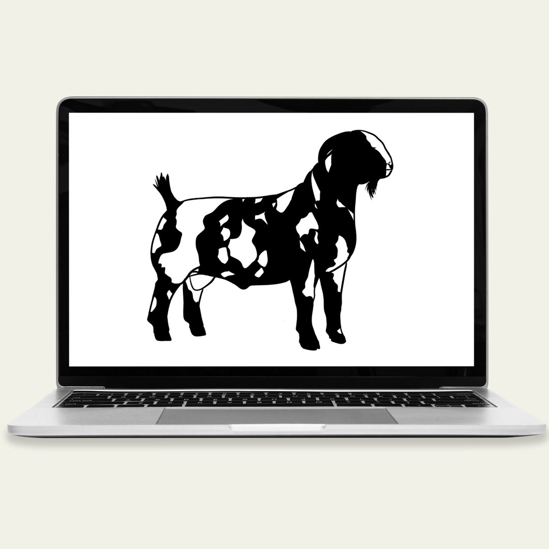 Boer Goat Buck Bundle Digital Download - PNG - SVG - Show Goat - Show ...